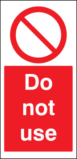 Cover-Up Sign Do Not Use - Safety Sign - GTSE UK