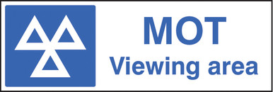 MOT Viewing Area - Safety Sign - GTSE UK