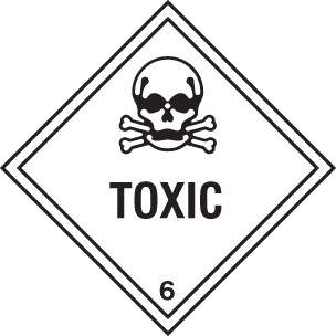 Toxic Diamond - Safety Sign - GTSE UK