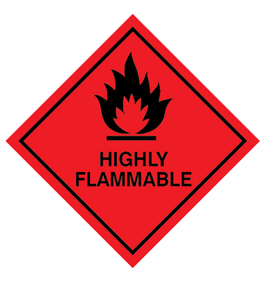 Highly Flammable - Safety Sign - GTSE UK