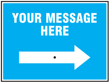 Design Your Own With Reversible Arrow 600X450mm Rigid PVC Sign With ...