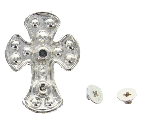 Crystal Rhinestone Cross Concho