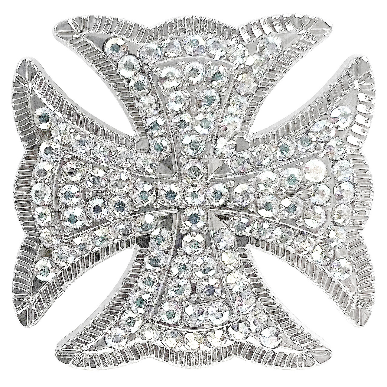 130 Crystal Cross Rhinestone Concho
