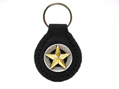F9951 SRTPGP Star Concho Key Fob Ring - Conchos
