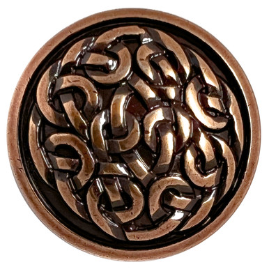 BS9170 COPPER 1" Copper Leather Craft Conchos Engraved Celtic Concho ...