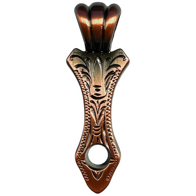 A8000 COPPER Engraved Concho Necklace Adapter- Copper - Conchos