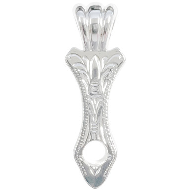 A8000 SP Engraved Concho Necklace Adapter- Bright Silver - Conchos