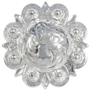BS9162F-2 SP 1-1/4" Bright Silver Flat Back Concho