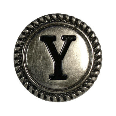 TR2575 ANR 1-1/8" Antique Silver Letter Initial Alphabet Conchos Screw ...