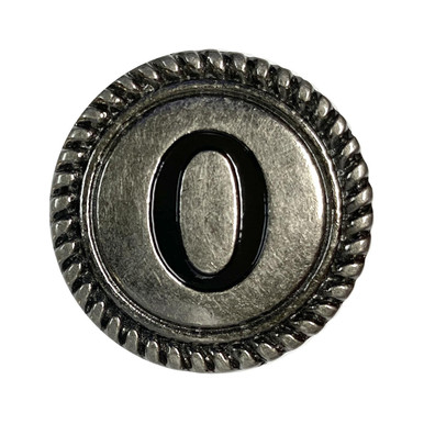 TR2575 ANR 1-1/8" Antique Silver Letter Initial Alphabet Conchos Screw ...