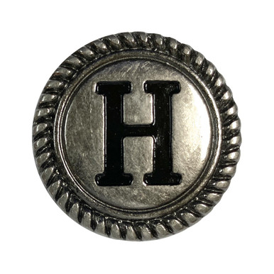 TR2575 ANR 1-1/8" Antique Silver Letter Initial Alphabet Conchos Screw ...