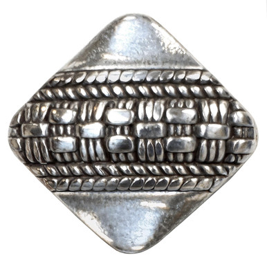 S5825C-B-LASRP Antique Engraved Diamond Concho Rivet Back (DR) - Conchos