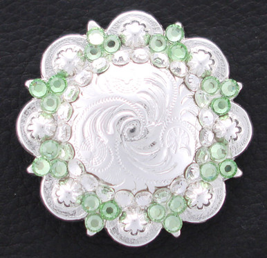 PERIDOT-CRYSTAL Rhinestone Concho - Conchos