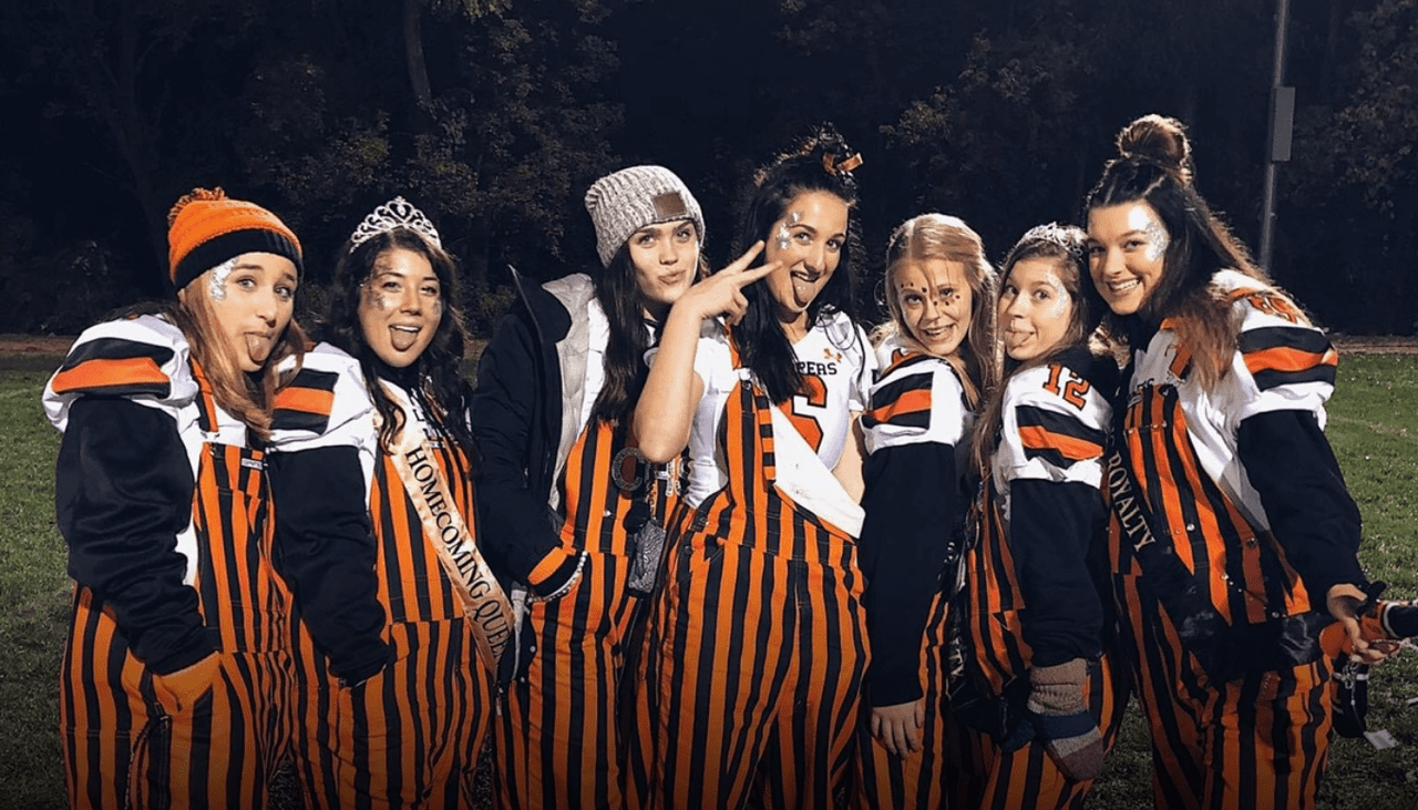Striped Overalls for Women | Game Day Styles | Game Bibs