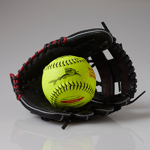 Decker Black Shark 12'' Yellow Leather Fastpitch Softball - Oaks Batter ...