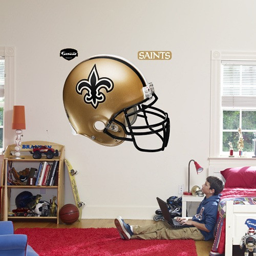 New Orleans Saints Helmet Fathead - Oaks Batter Up Texas