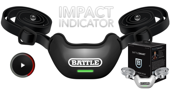Battle Sports Science Impact Indicating Chinstrap - Oaks Batter Up Texas