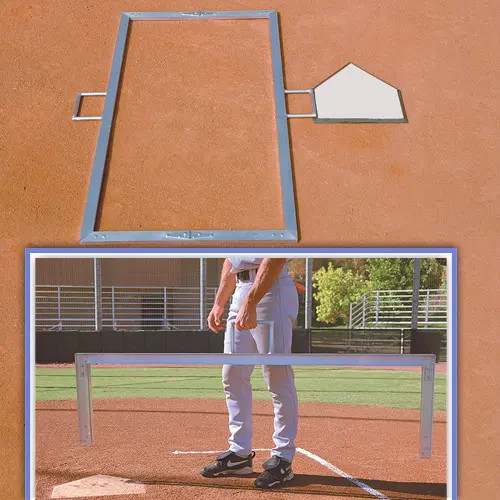 Foldable Batter's Box Template- 4' x 6' - Oaks Batter Up Texas