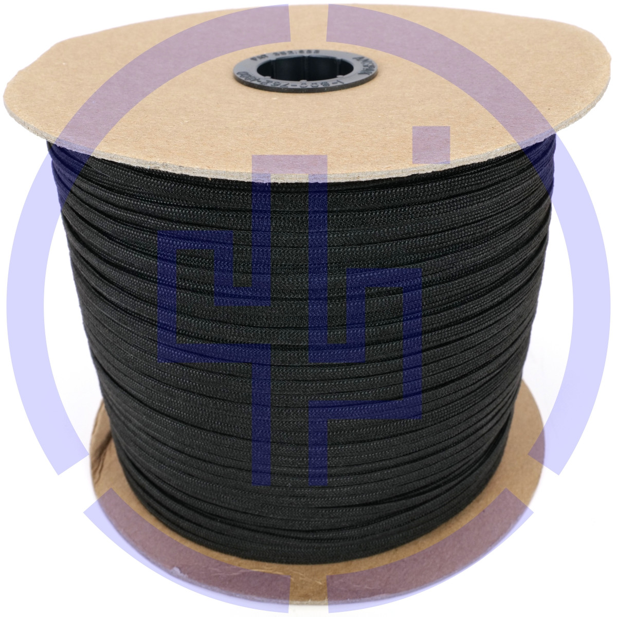 Black 550 Parachute Cord, Coreless, Berry & NIR compliant, solution ...