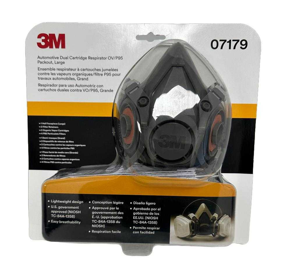 3M Half Facepiece Paint Respirator Organic Vapor P95 07179