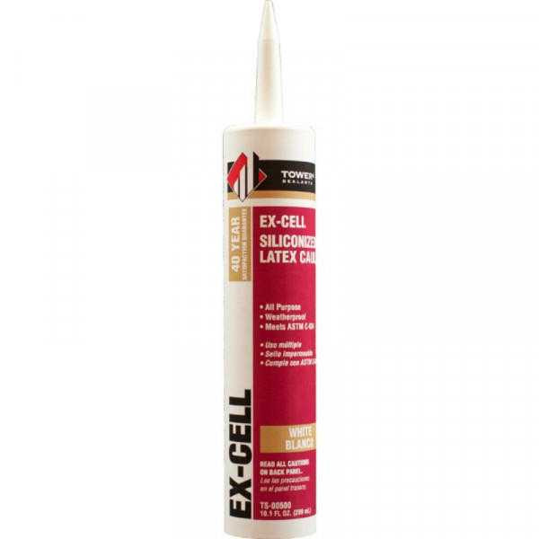 Acrylic Latex Caulk 10.1 oz. Tube Tower Sealants 00500