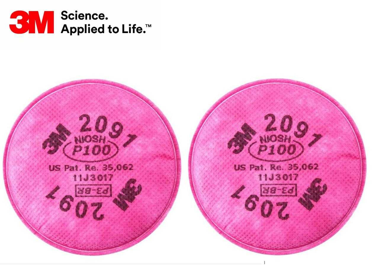 3M 2091 P100 Particulate Filter (2 Pair ) 2091