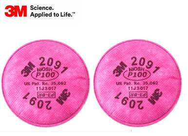 3M 2091 P100 Particulate Filter (2 Pair ) 2091