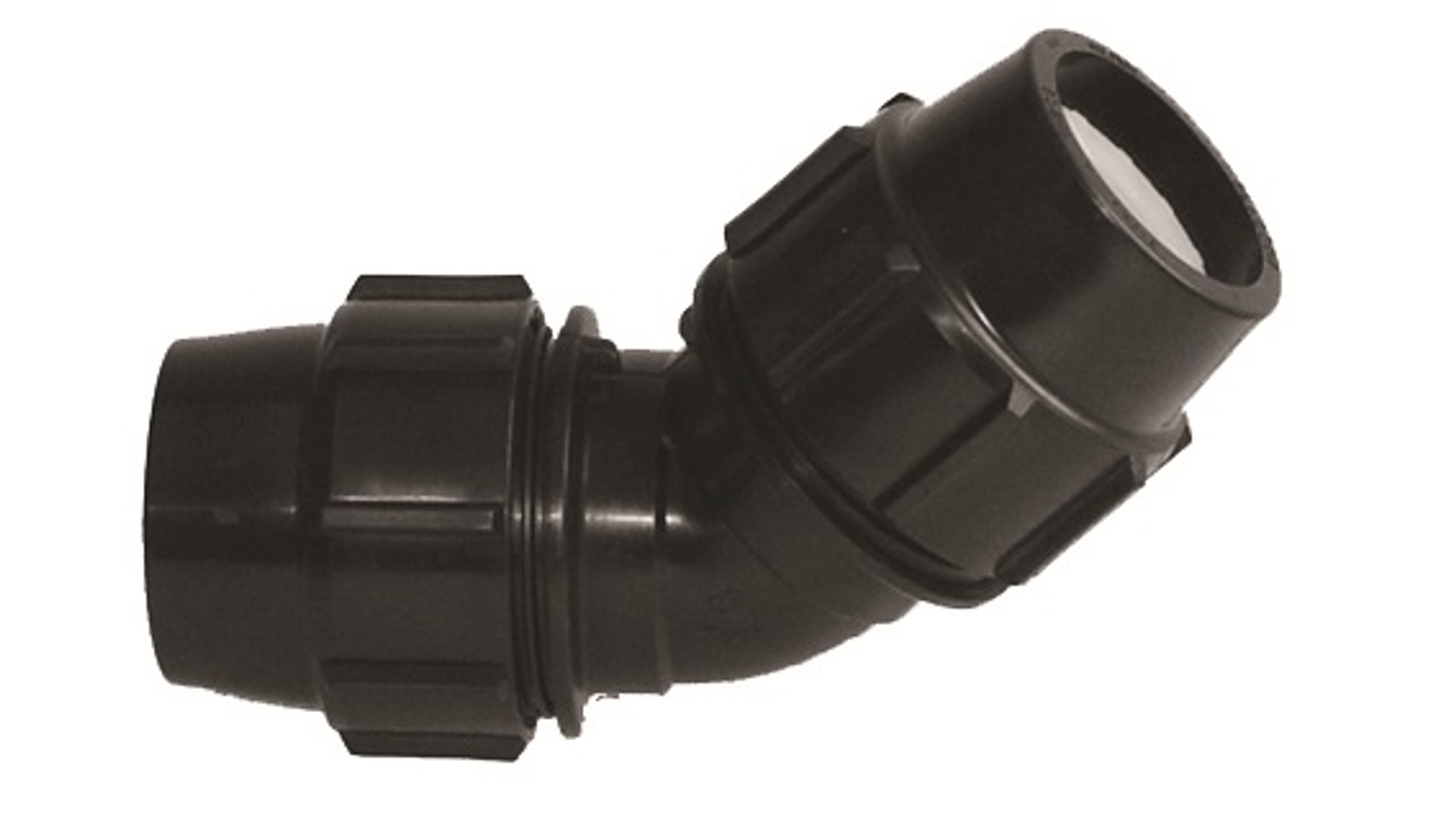 40mm Metric Poly Elbow - 45 Degree - Plasson Metric Poly Pipe - Irrigation Warehouse Group Pty. Ltd.