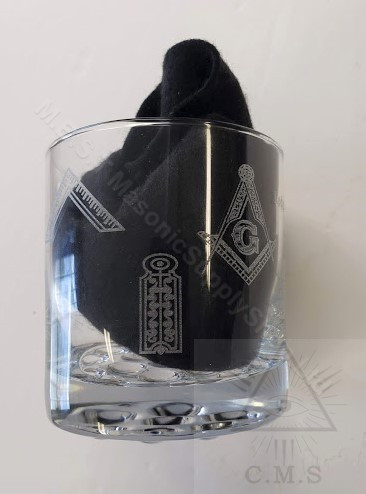 Masonic Whiskey Glass