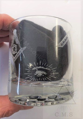 Masonic Whiskey Glass