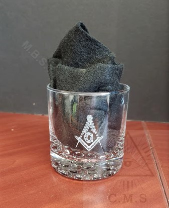 Masonic Whiskey Glass
