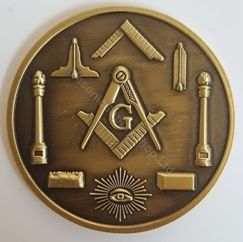 Collectibles Memorabilia antique silver Memento Mori Master Mason ...
