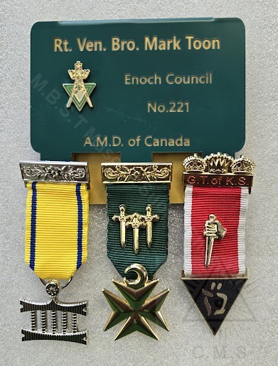 A.M.D. Magnetic Name Badge with the First 3 Degree Mini Jewels ...