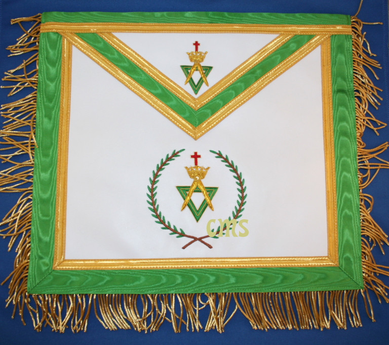 AMD US Sovereign Masters Apron With Fringe - Masonic Supply Shop