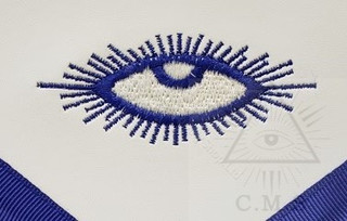 Master Masons Apron with All Seeing Eye Hand Embroidered on Real ...