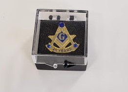 Masonic 50 Year Membership Lapel Pin