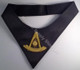 Gold Past Masters Cravat Hand Embroidered - Masonic Supply Shop