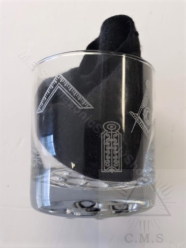Masonic Whiskey Glass