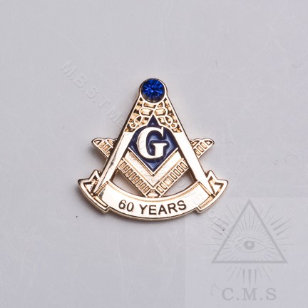 Masonic 65 Year Membership Lapel Pin