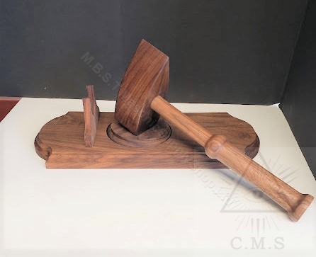 Masonic Presentation Gavel set