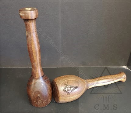 up right masonic gavel