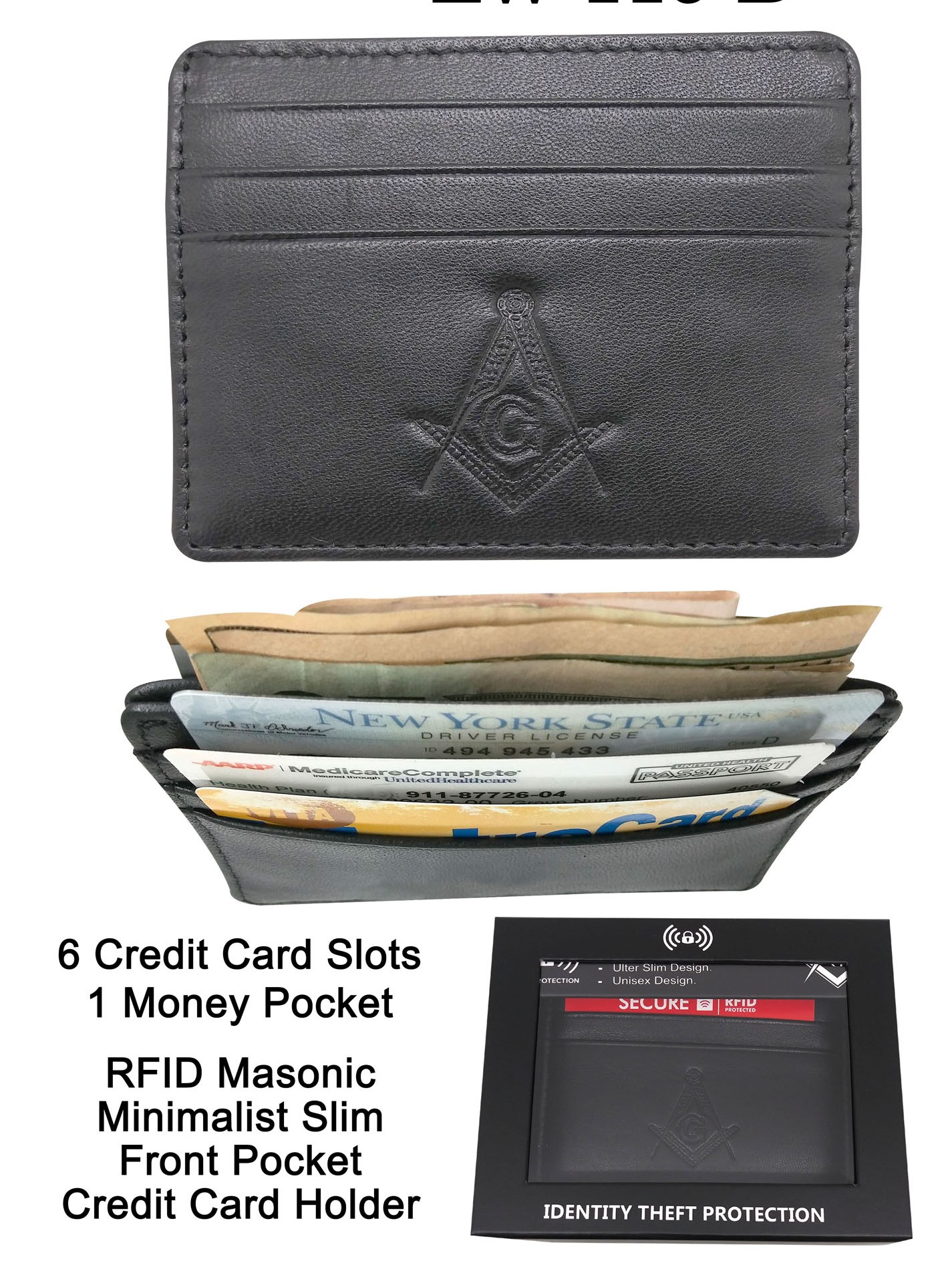 Masonic Wallet & Credit Card Holder