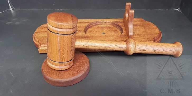 Masonic Presentation Gavel set