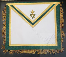 AMD US Sovereign Masters Apron with Fringe - Masonic Supply Shop