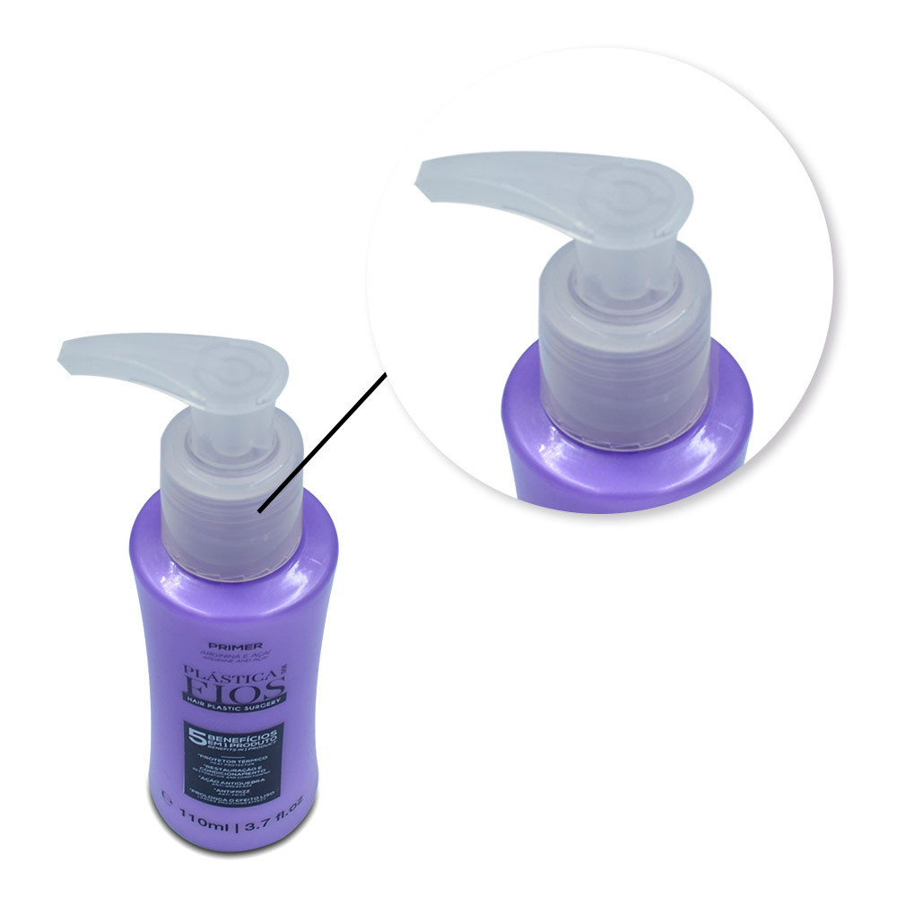 Plástica dos Fios Leave-in Primer | Heat Protection & Frizz Control ...