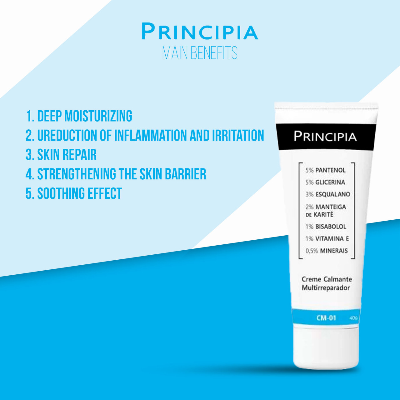 Principia Cm-01: Soothing Multi-Repair Cream 40g/1.41oz