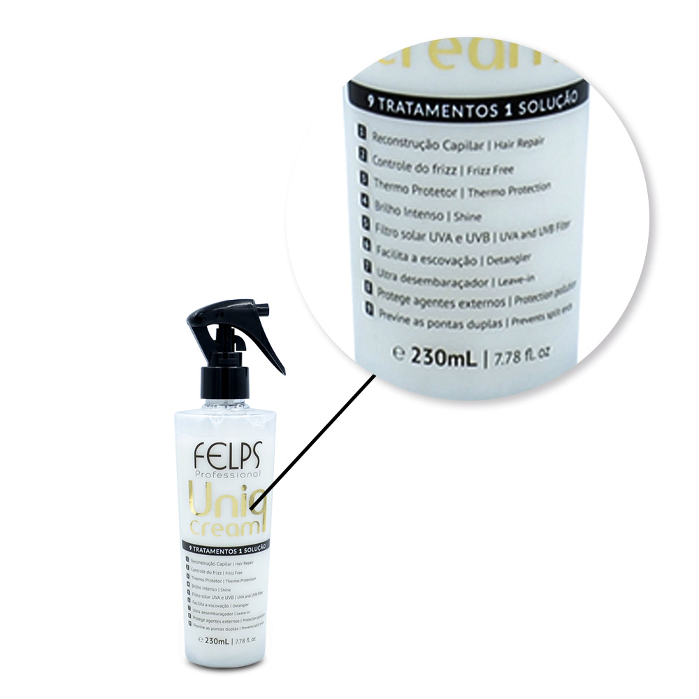 Felps Treatment Uniq Cream 9 Treatments in 1 Hydration Complete Hair ...