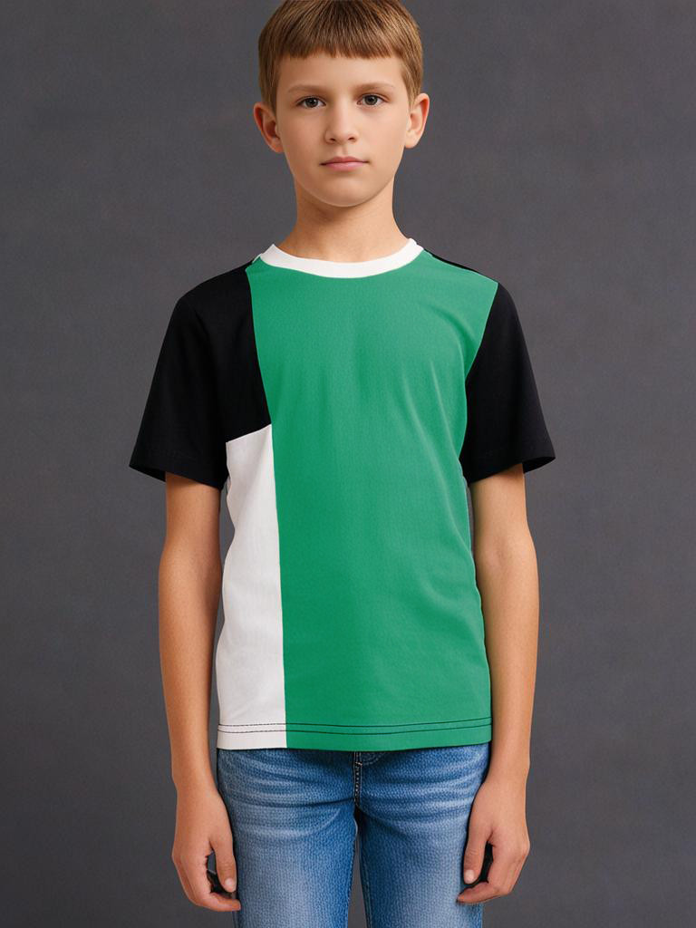 Boys Colorblock Tee - Double Header USA