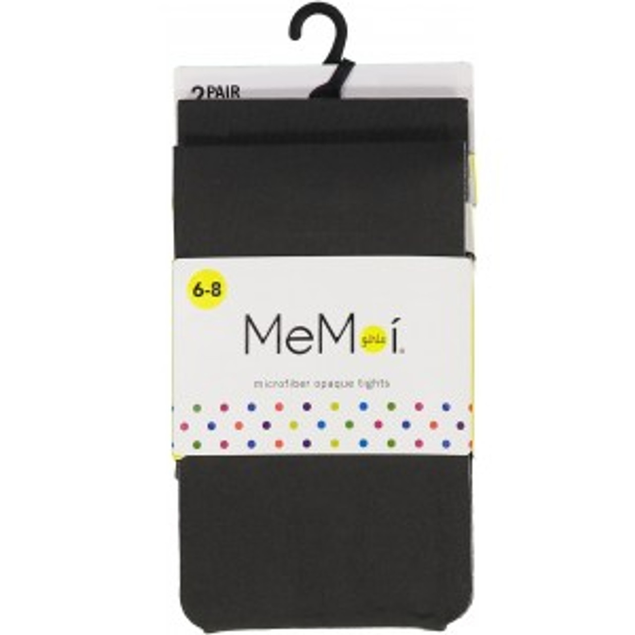 Memoi Girls Microfiber Opaque Tights 2 Pack Double Header Usa