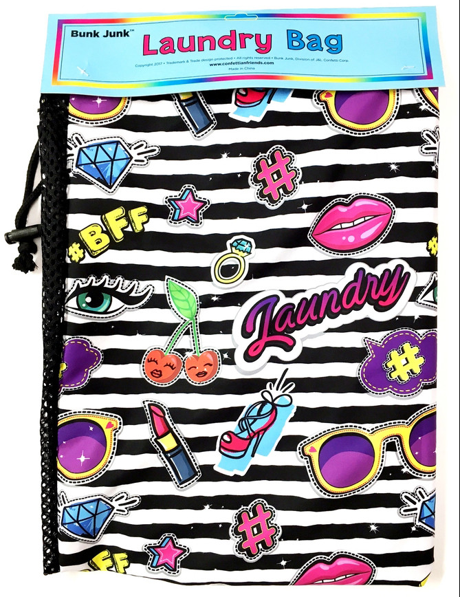 Bunk Junk Stripes & Patches Laundry Bag - Double Header USA